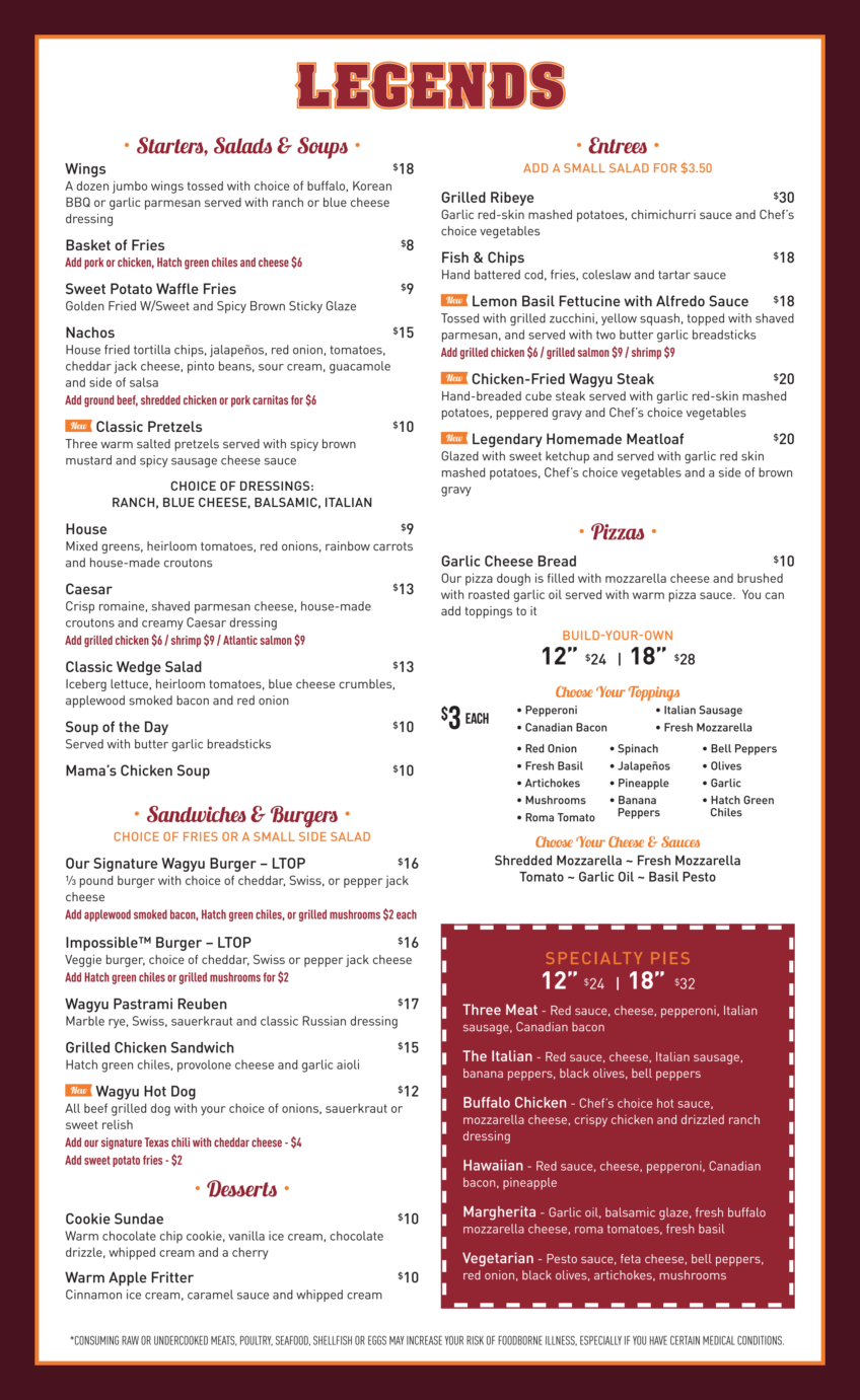 Legends Grill - Angel Fire Chamber of Commerce